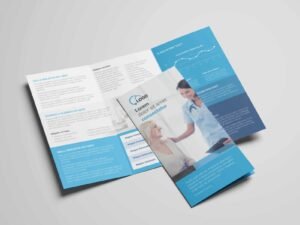 Health Medicare Tri-fold Flyer Template | Vectogravic Design