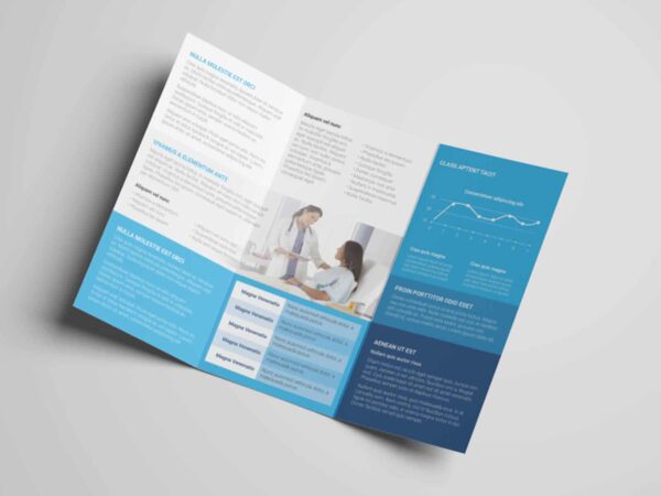 Health Medicare Tri-fold Flyer Template | Vectogravic Design