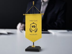 Table Mini Flag Mockups | Vectogravic Design